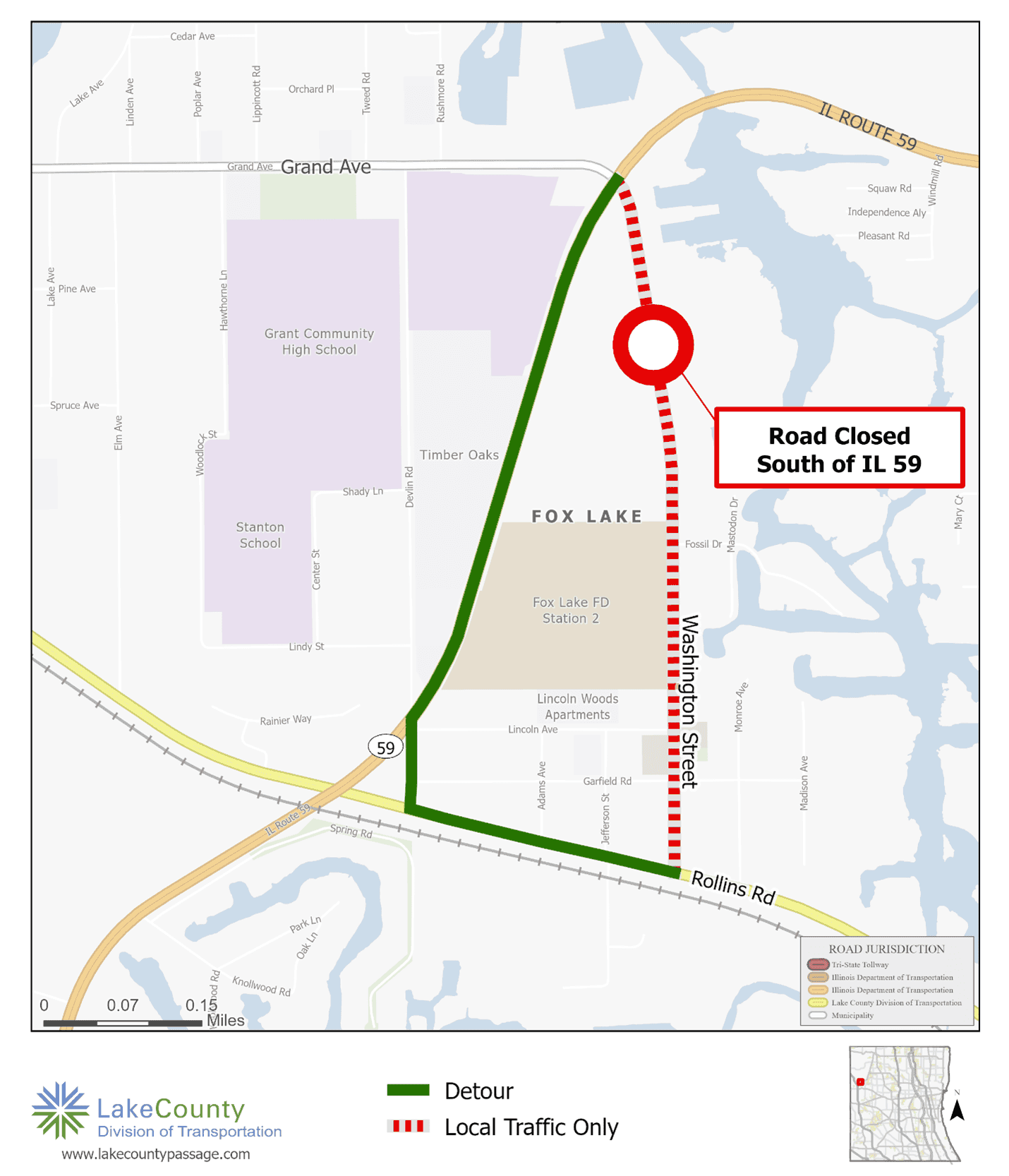 Washington Street to Close for Intersection Realignment - IL 59 and ...